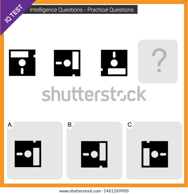 Attention Questions Intelligence Exercises Iq Test Stock Vector ...