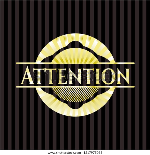 Attention Shiny Badge Stock Vector (Royalty Free) 1217975035 | Shutterstock