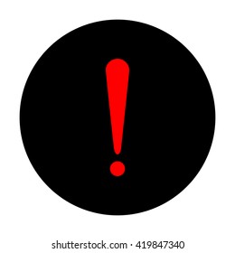 Attention Sign Red Vector Icon Stock Vector (Royalty Free) 419847340 ...