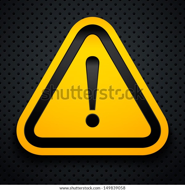 Attention Sign Vector Illustration Stock Vector (Royalty Free) 149839058
