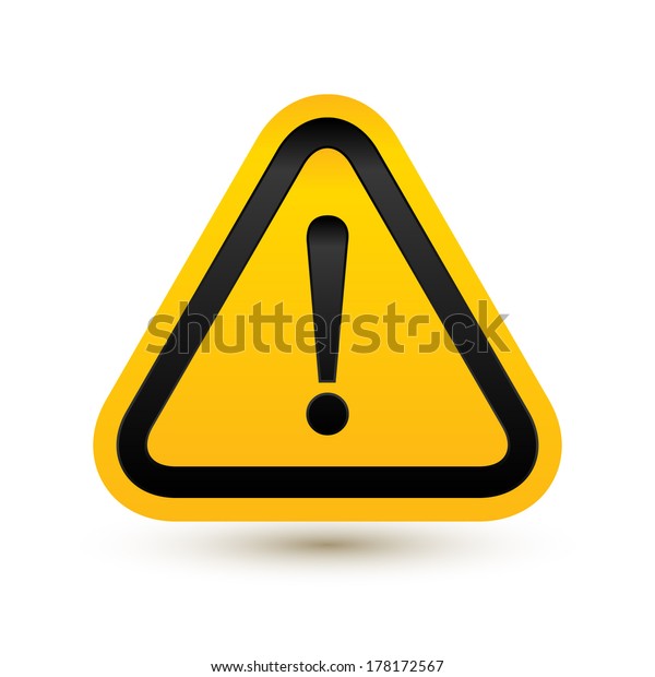 Attention Sign Vector Illustration Stock Vector (Royalty Free) 178172567