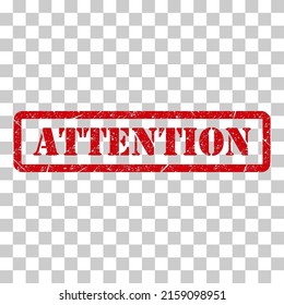 Attention Stamp Symbol Label Sticker Sign Stock Vector (Royalty Free ...