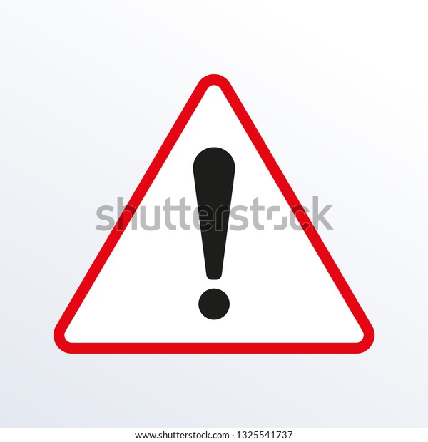 Attention Triangle Sign Alert Caution Warning: vector de stock (libre ...