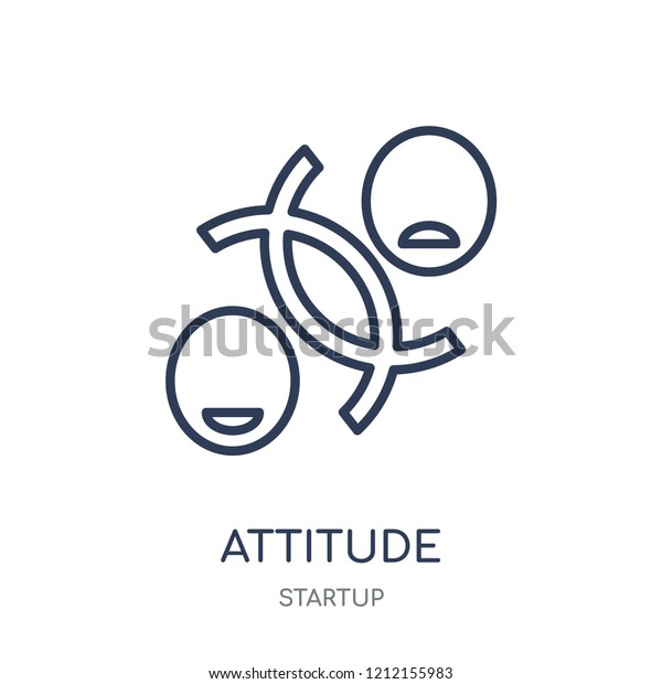 Attitude Icon Attitude Linear Symbol Design Stock Vector (Royalty Free ...