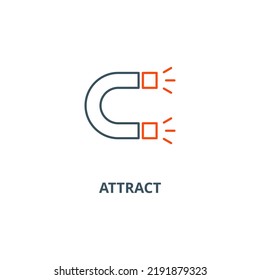 Attract Icon Vector Illustration Concept Isolated Stock Vector (Royalty ...