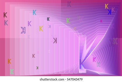 Attractive Alphabet K Between Movement Ui Stock Vector (Royalty Free ...