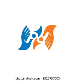 Attractive Hand Logo Design Template Stock Vector (Royalty Free ...