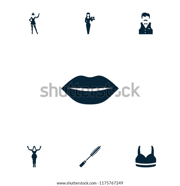 Attractive Icon Collection 7 Attractive Filled Stock Vector (Royalty ...