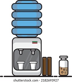 Attractive Nice Dispenser Vector Drawing Stock Vector (Royalty Free ...
