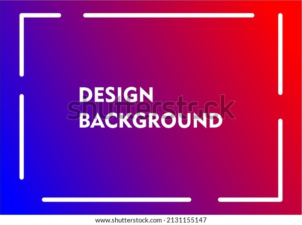 Attractive Red Blue Background Design Perfect Stock Vector (Royalty ...