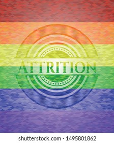 Attrition On Mosaic Background Colors Lgbt Stock Vector (Royalty Free ...