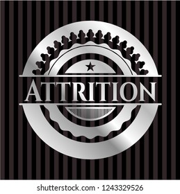 Attrition Silvery Badge Emblem Stock Vector (Royalty Free) 1243329526 ...