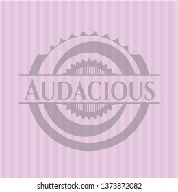 Audacious Realistic Pink Emblem Stock Vector (Royalty Free) 1373872082
