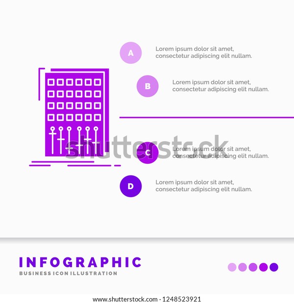 Audio Control Mix Mixer Studio Infographics Stock Vector (Royalty Free ...