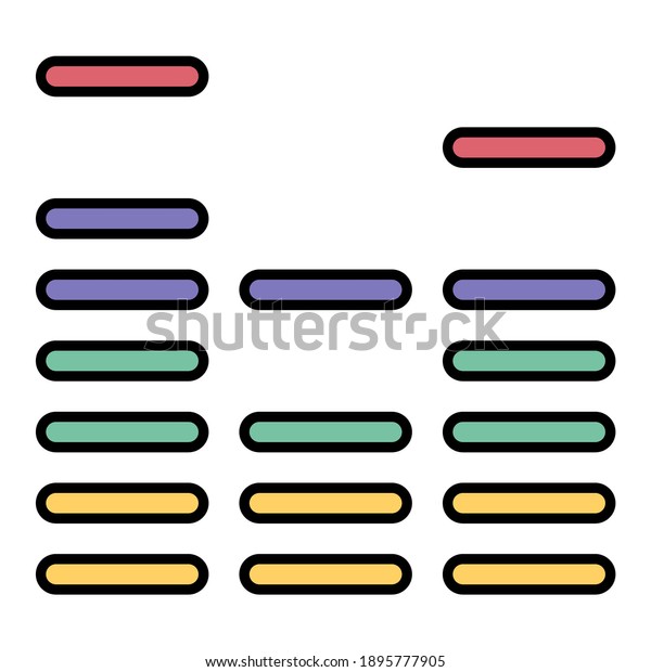 Audio Graph Using Soft Color Filled Stock Vector (Royalty Free ...