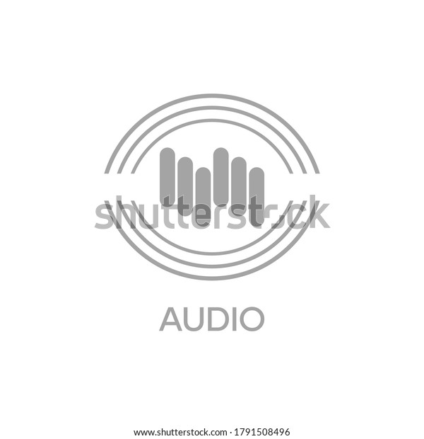 Audio Logos Logos Music Studio Audios Stock Vector (Royalty Free ...