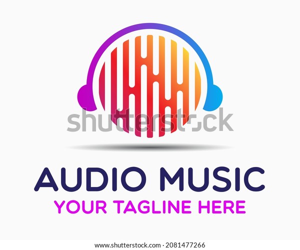 Audio Music Logo Design Template Music Stock Vector (Royalty Free ...