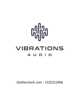 Audio Music Logo Design Vector Stock Vector (Royalty Free) 1532212292 ...