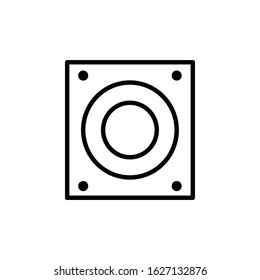 Audio Outline Icon Vector Illustration Logo Stock Vector (Royalty Free ...