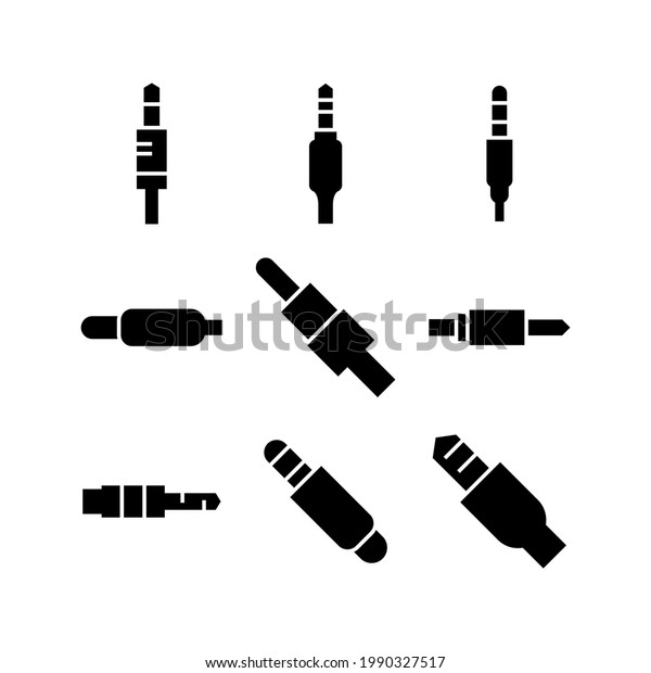 Audio Plug Icon Logo Isolated Sign Stock Vector (Royalty Free ...