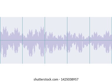 Audio Sound Graph Vector Illustration Stock Vector (Royalty Free ...