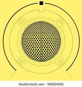 Audio Speaker Sound Wire Vector Stock Vector (Royalty Free) 345824105 ...