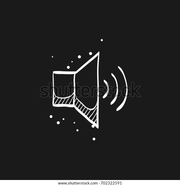 Audio Volume Icon Doodle Sketch Lines: เวกเตอร์สต็อก (ปลอดค่าลิขสิทธิ์ ...