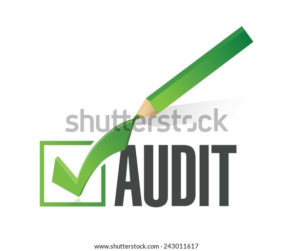 Audit Check Mark Illustration Design Over Stock Vector (Royalty Free ...