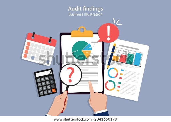 Audit Findings Concept Auditor Gets Findings Stock Vector (Royalty Free ...
