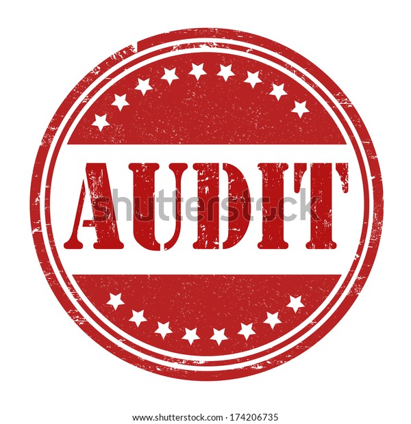 Audit Grunge Rubber Stamp On White Stock Vector (Royalty Free) 174206735