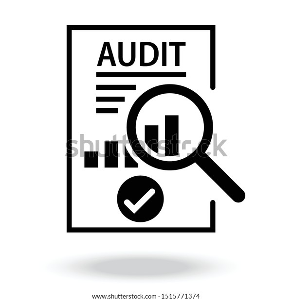 Vektor Stok Audit Icon Document Inspection Icons Such (Tanpa Royalti ...
