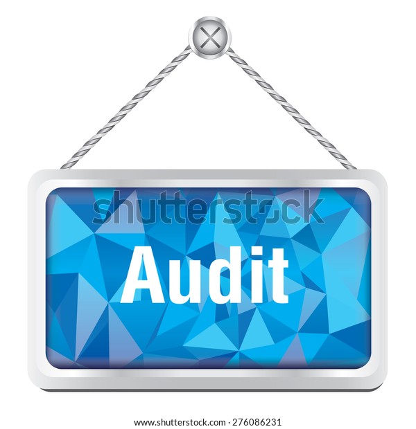 Audit Sign Silver Metallic Frame Hanging Stock Vector (Royalty Free ...