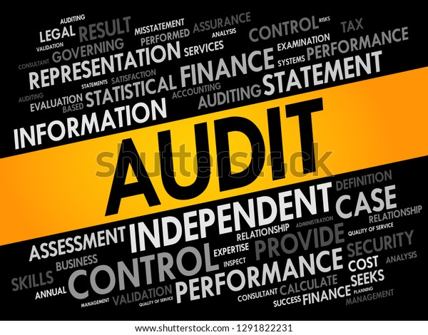 Audit Word Cloud Collage Business Concept Stock Vector (Royalty Free ...
