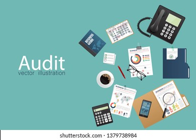 Auditing Concept Realistic Design Accounting Research Stock Vector ...