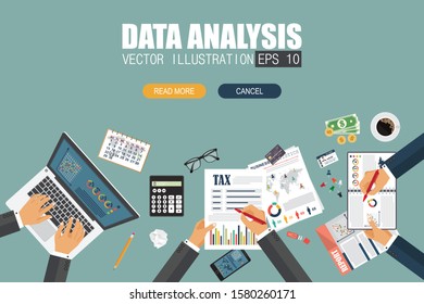 Auditing Concept Realistic Design Accounting Research Stock Vector ...