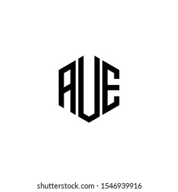 Aue Letter Logo Design Polygon Monogram Stock Vector (Royalty Free ...