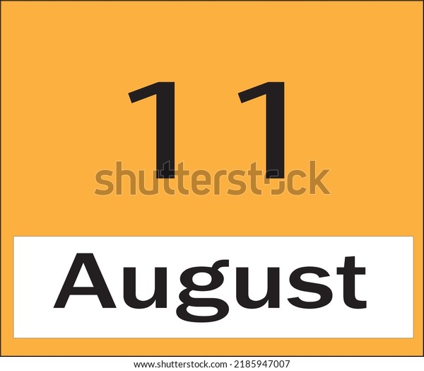 Aug Calender Vector Illustration Image Clipart: เวกเตอร์สต็อก (ปลอดค่า ...