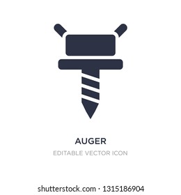 Auger Icon On White Background Simple Stock Vector (Royalty Free ...