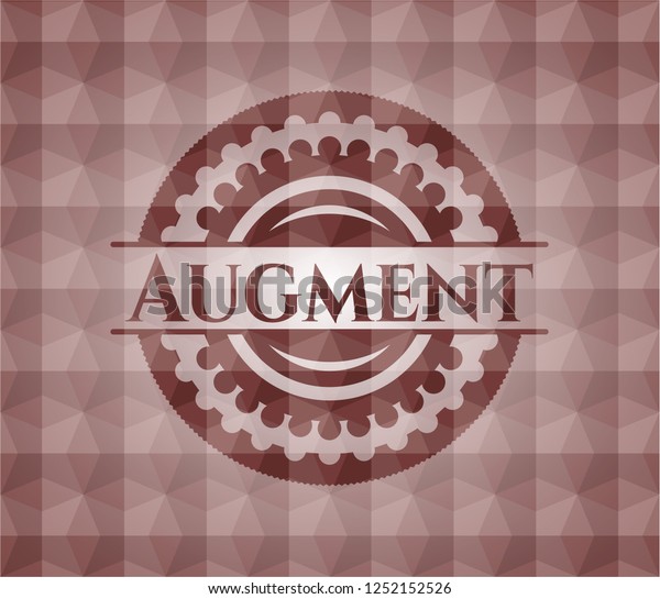 Augment Red Emblem Geometric Background Seamless Stock Vector (Royalty ...