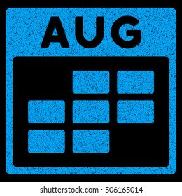 August Calendar Grid Grainy Textured Icon Stock Vector (Royalty Free ...