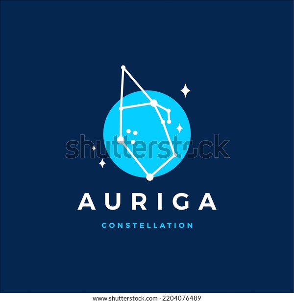 Auriga Star Constellation Charioteer Logo Vector Stock Vector (Royalty ...