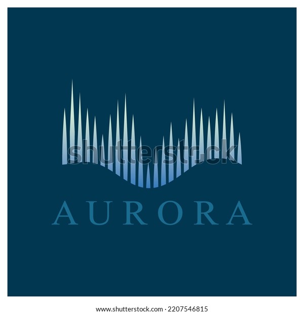 Aurora Logo Design Icon Illustration Vector Stock Vector (Royalty Free ...