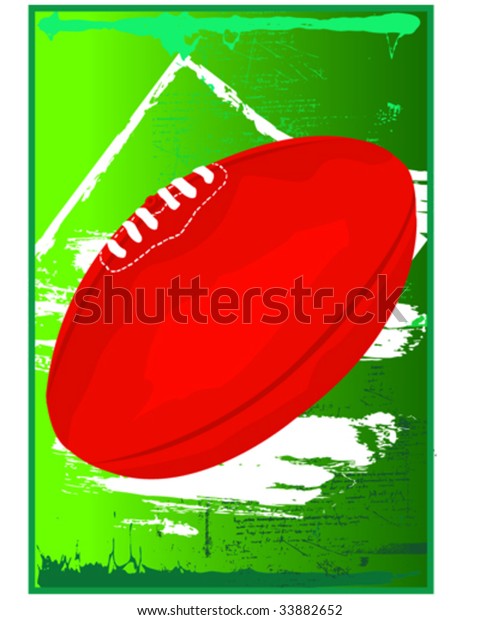Aussie Rules Football Stock Vector (Royalty Free) 33882652