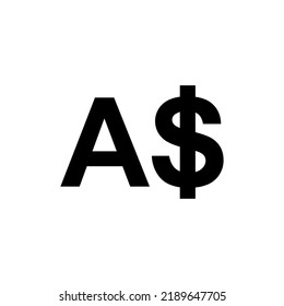 Australia Currency Aud Australian Dollar Icon Stock Vector (Royalty ...
