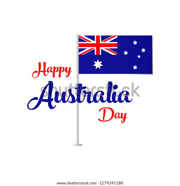 Australia Day Flag Stock Vector (Royalty Free) 1279241188