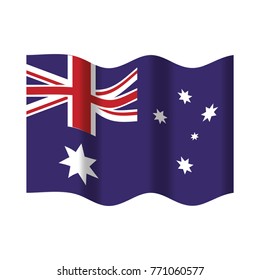 Australia Flag Design Stock Vector (Royalty Free) 771060577