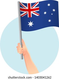 Australia Flag Hand Icon Stock Vector (Royalty Free) 1403041262 ...