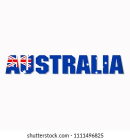 Australia Letter Flag Icon: vector de stock (libre de regalías ...