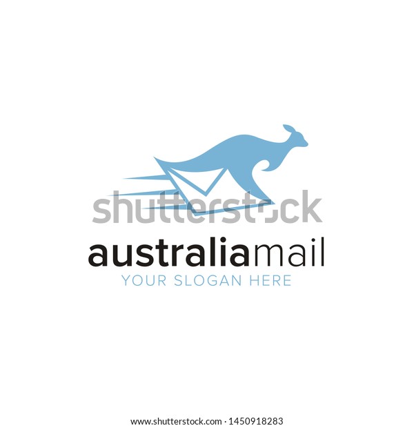 Australia Mail Icon Logo Design Stock Vector (Royalty Free) 1450918283 ...