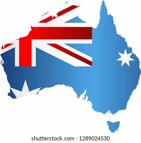 Australian State Victoria Map Flag Vector: เวกเตอร์สต็อก (ปลอดค่า ...
